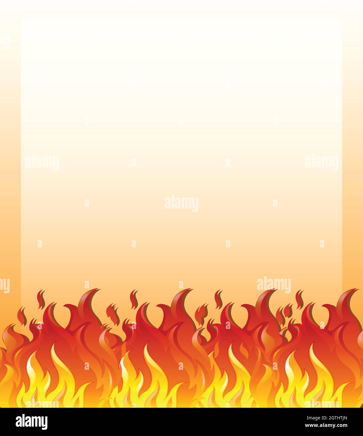 Cartoon fire border hi-res stock photography and images - Alamy