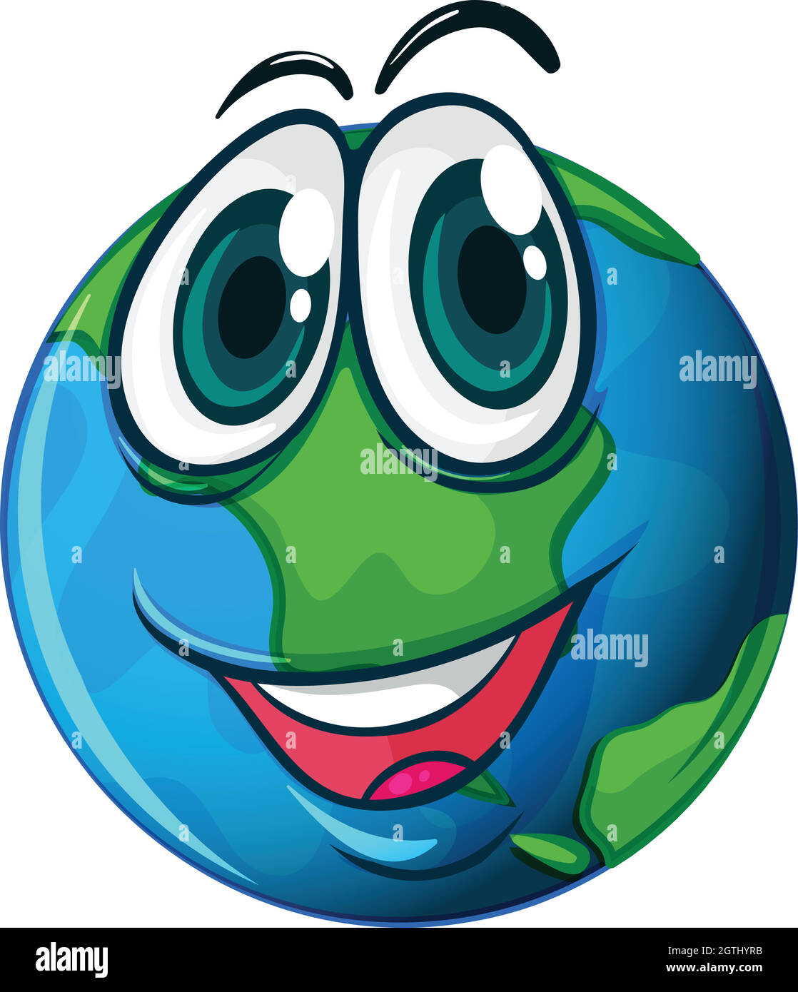 Smiling planet Earth Stock Vector Image & Art - Alamy