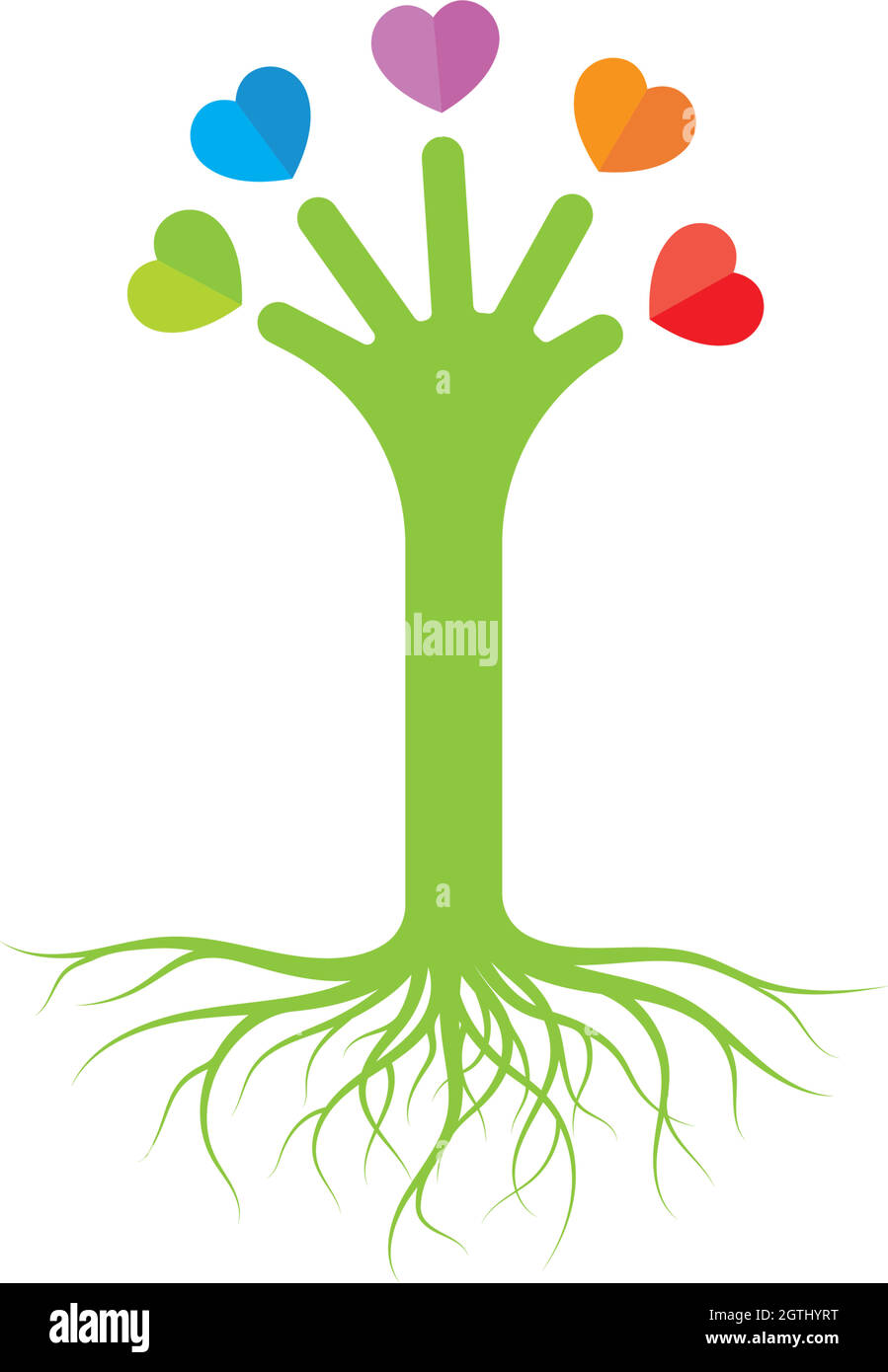 Family tree hand illustration hi-res stock photography and images - Alamy