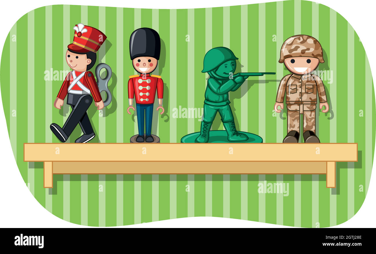 Toy army figures Stock Vector Images - Alamy