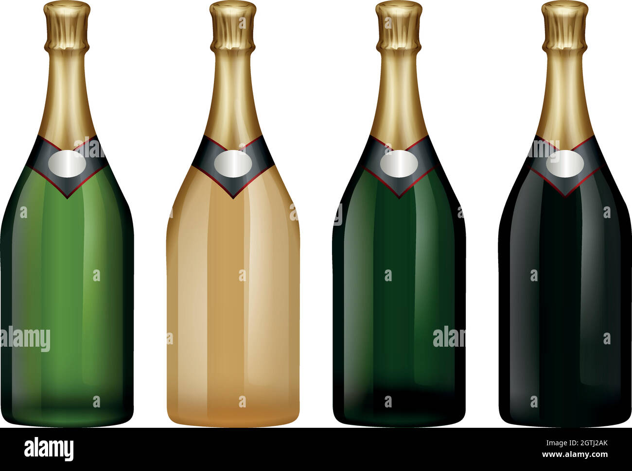 Champagne bottle in many colors Stock Vector Image & Art - Alamy