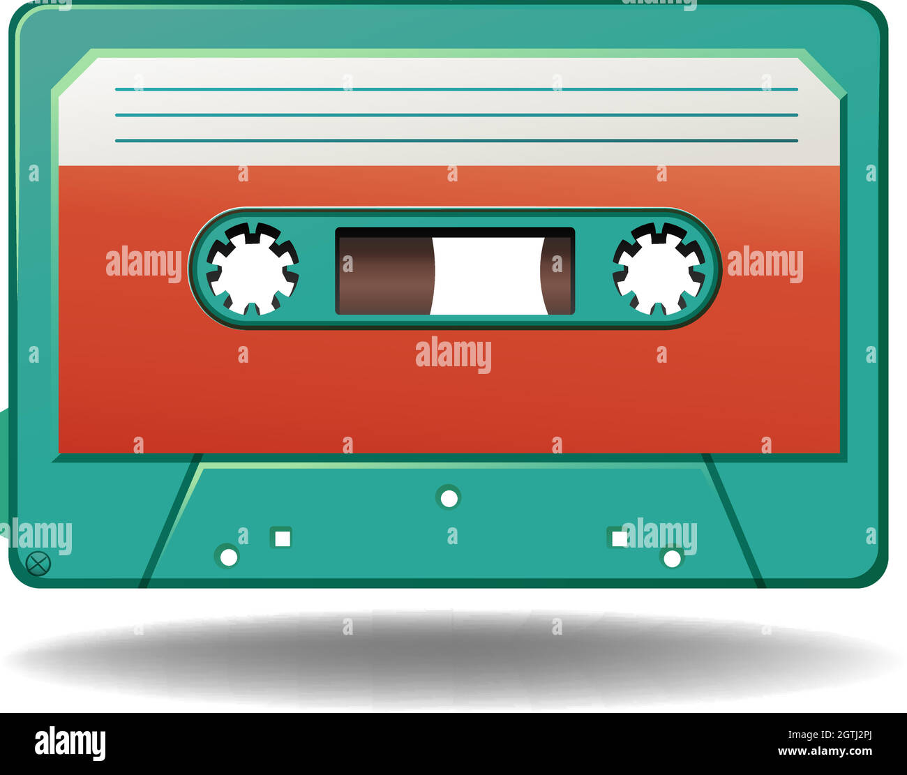 Cartoon audio cassette Stock Vector Images - Alamy