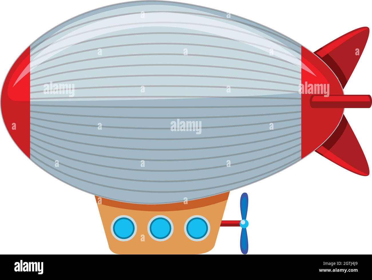 Blimp illustration hi-res stock photography and images - Alamy