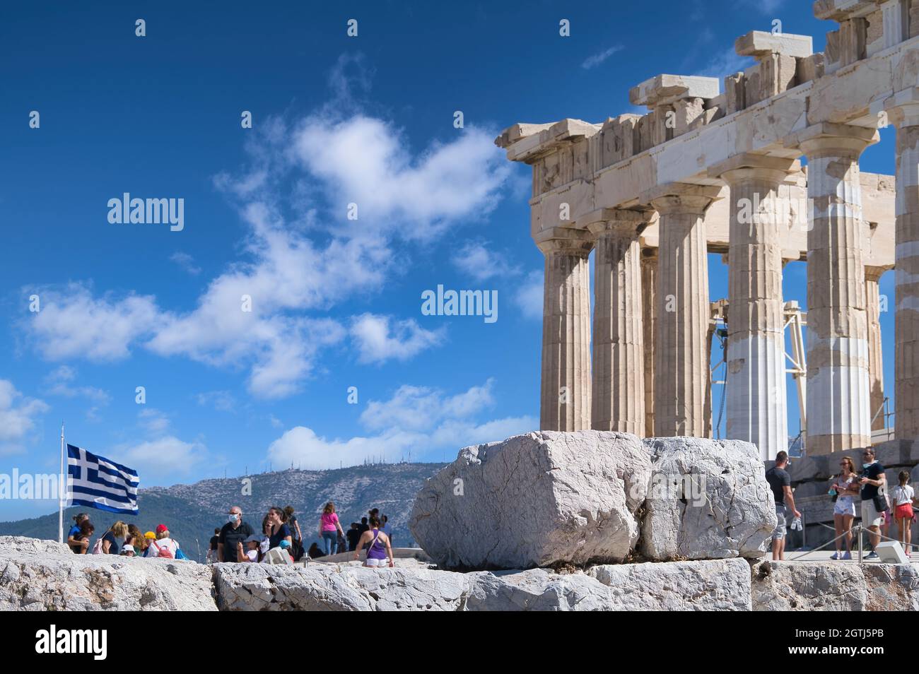 The Parthenon at the Acropolis in Athens Greece Stock Photo - Alamy