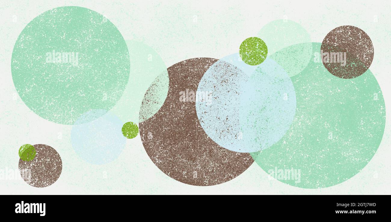 Watercolor abstract grunge background with mint, brown, chocolate ...