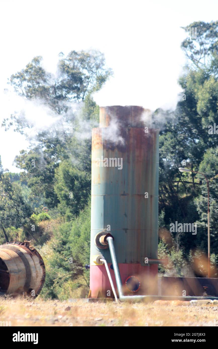 Geothermal Energy Plant in Near Dieng, Central Java, Indonesia Stock ...