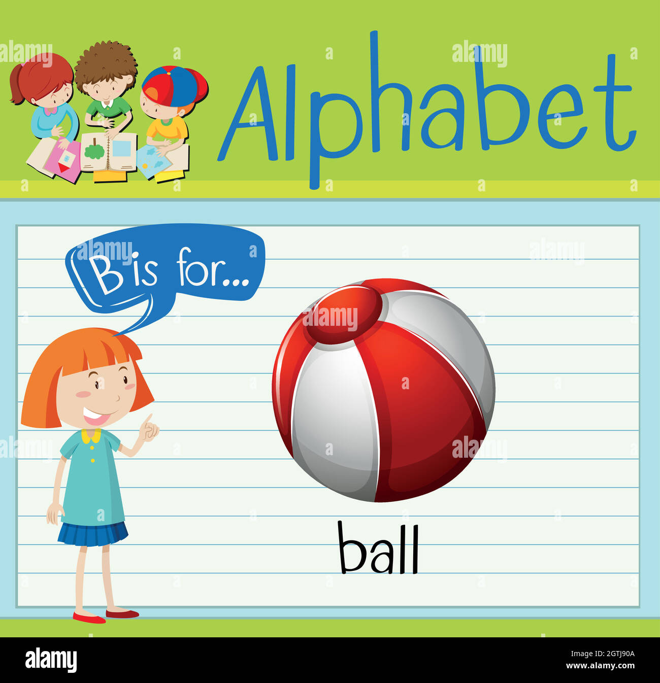 Bouncing ball children Stock Vector Images - Alamy