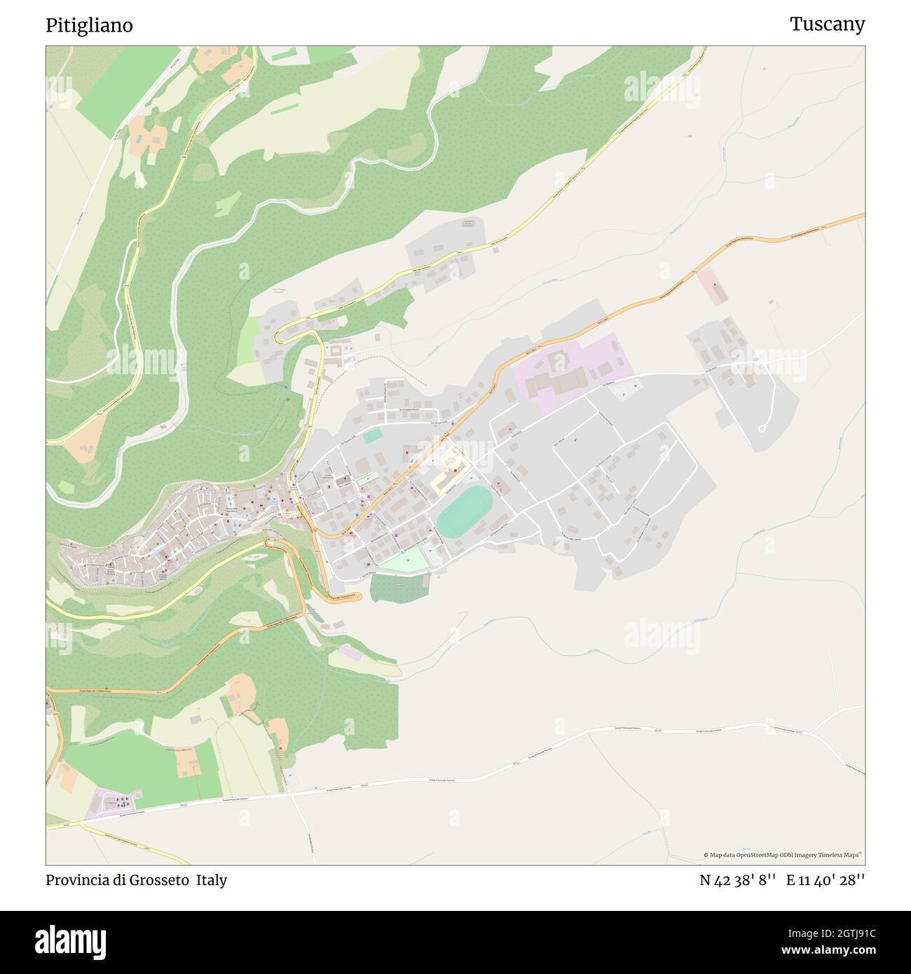 Pitigliano in tuscany italy Cut Out Stock Images & Pictures - Alamy