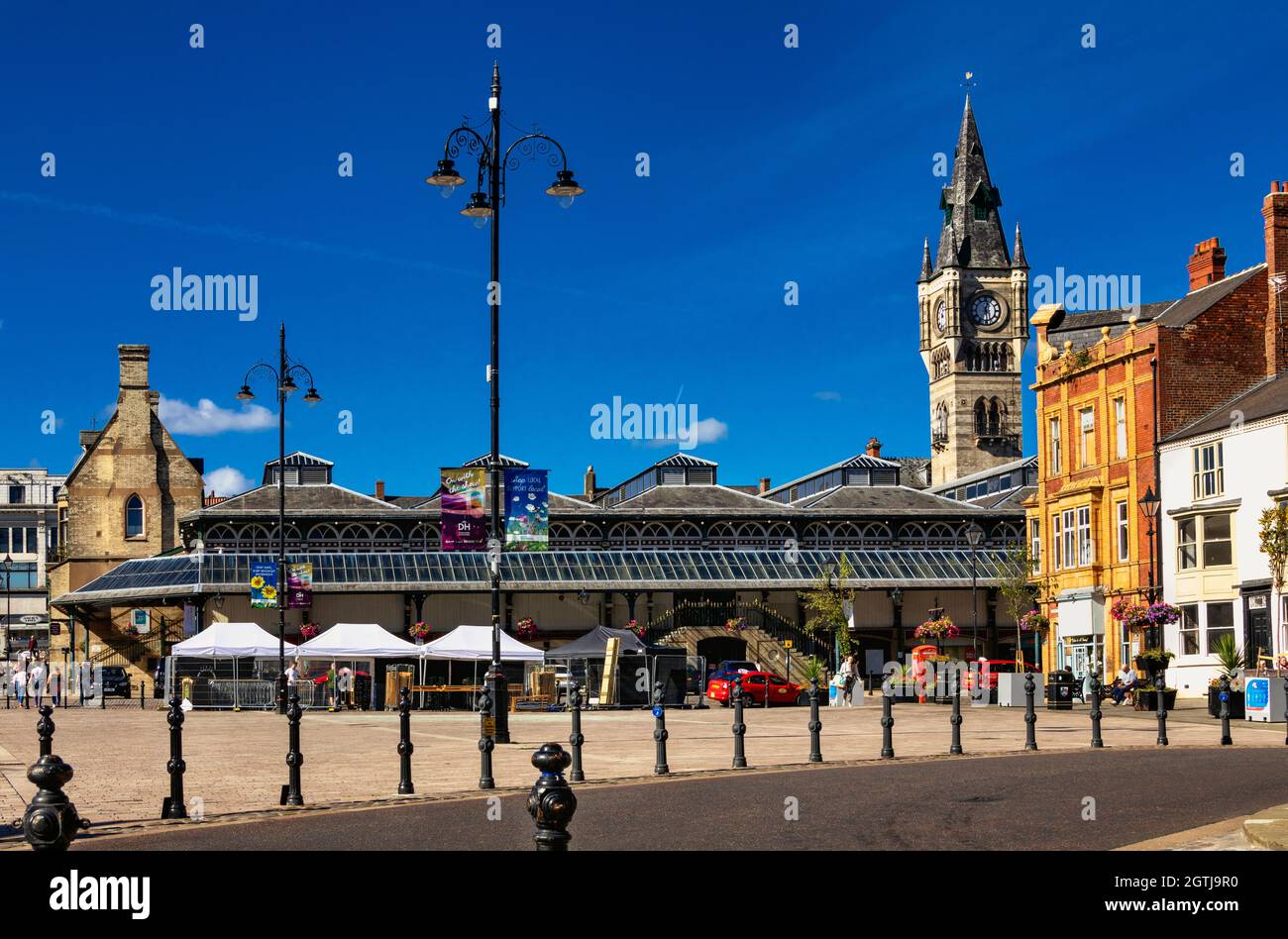 Market square in Darlington, UK Stock Photo - Alamy