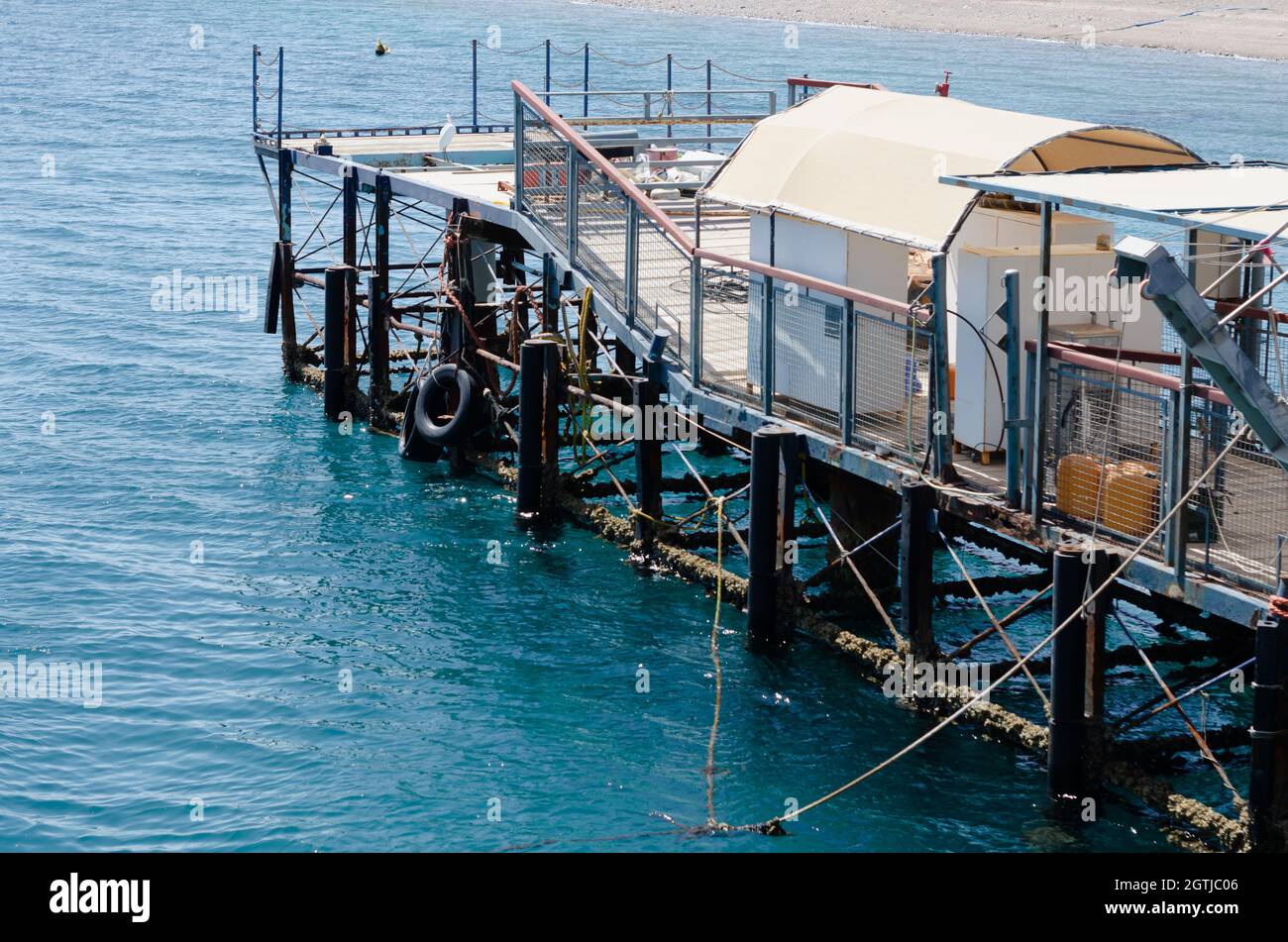 technical fishing berth for unloading and loading technical equipment ...