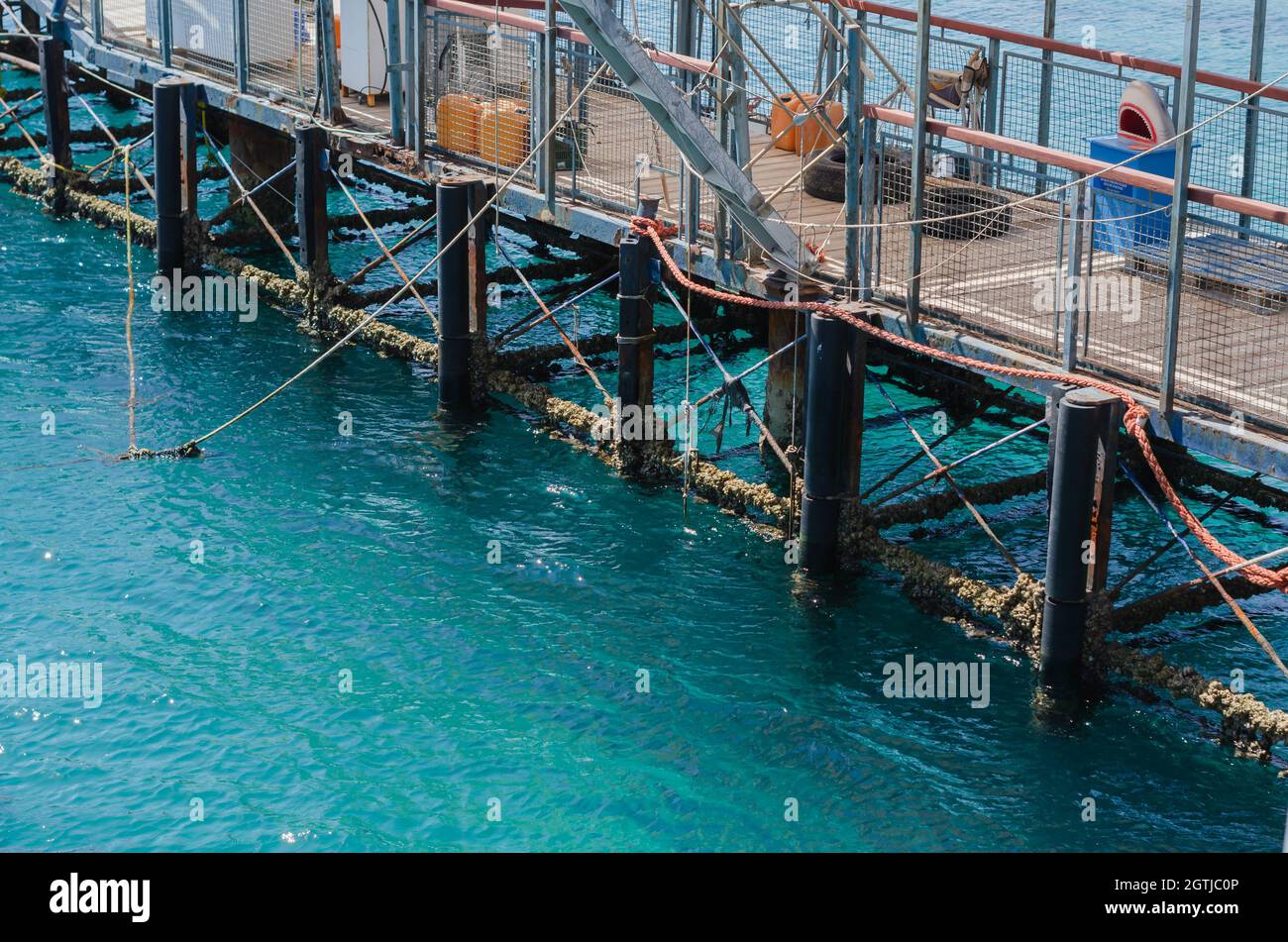 technical fishing berth for unloading and loading technical equipment ...