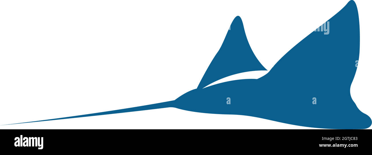 Stingray icon logo design concept template illustrtation Stock Vector ...