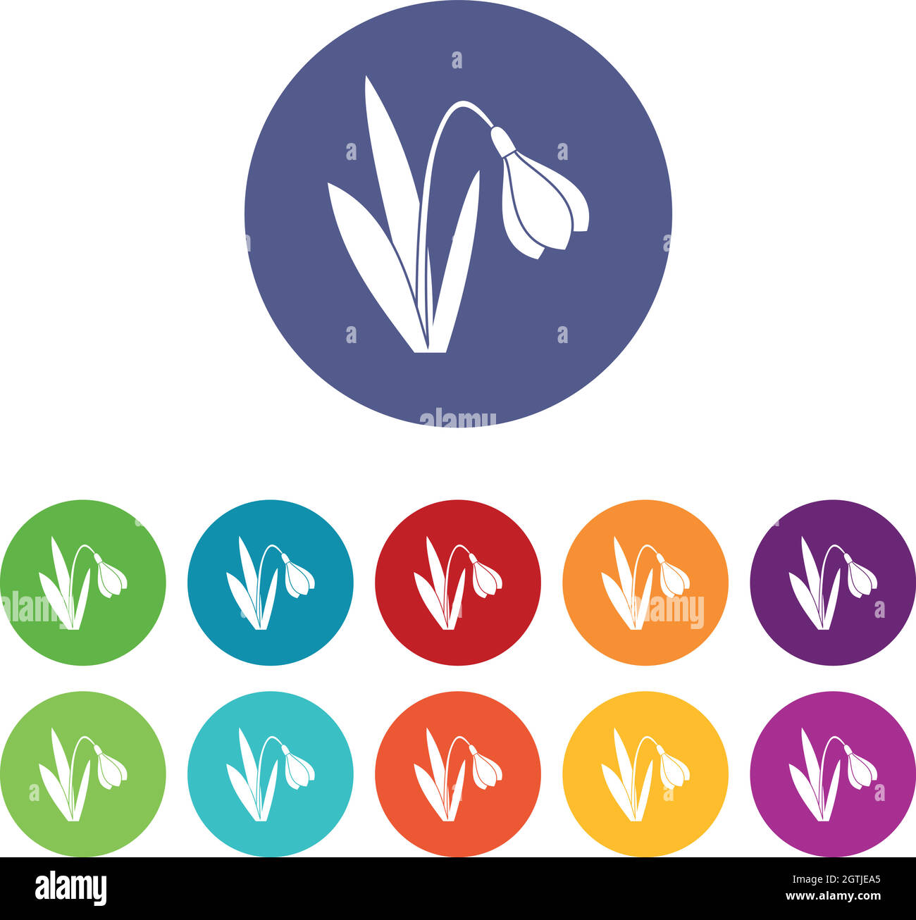 First spring flower plant Stock Vector Images - Alamy