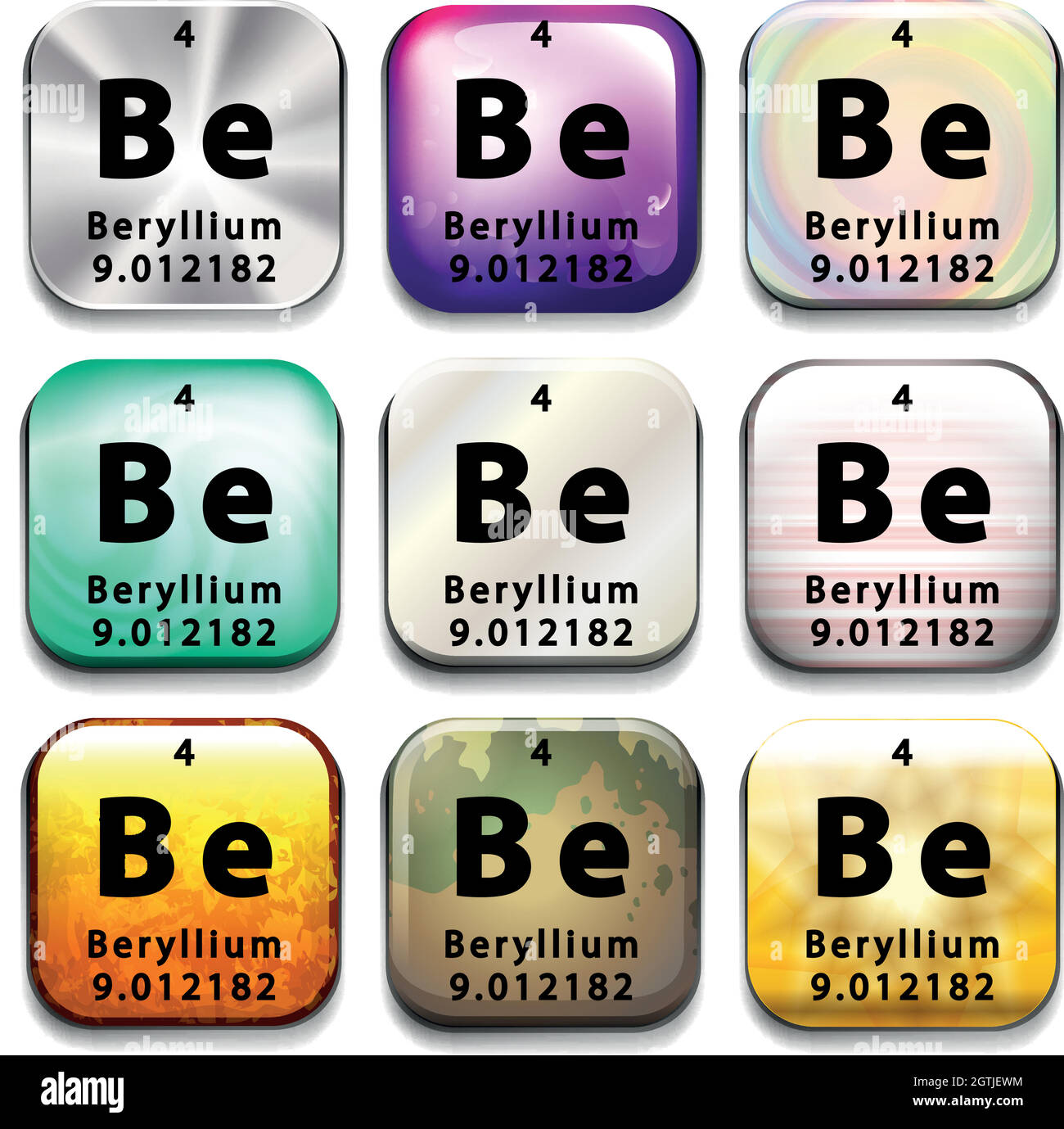 Beryllium periodic table elements hi-res stock photography and images ...