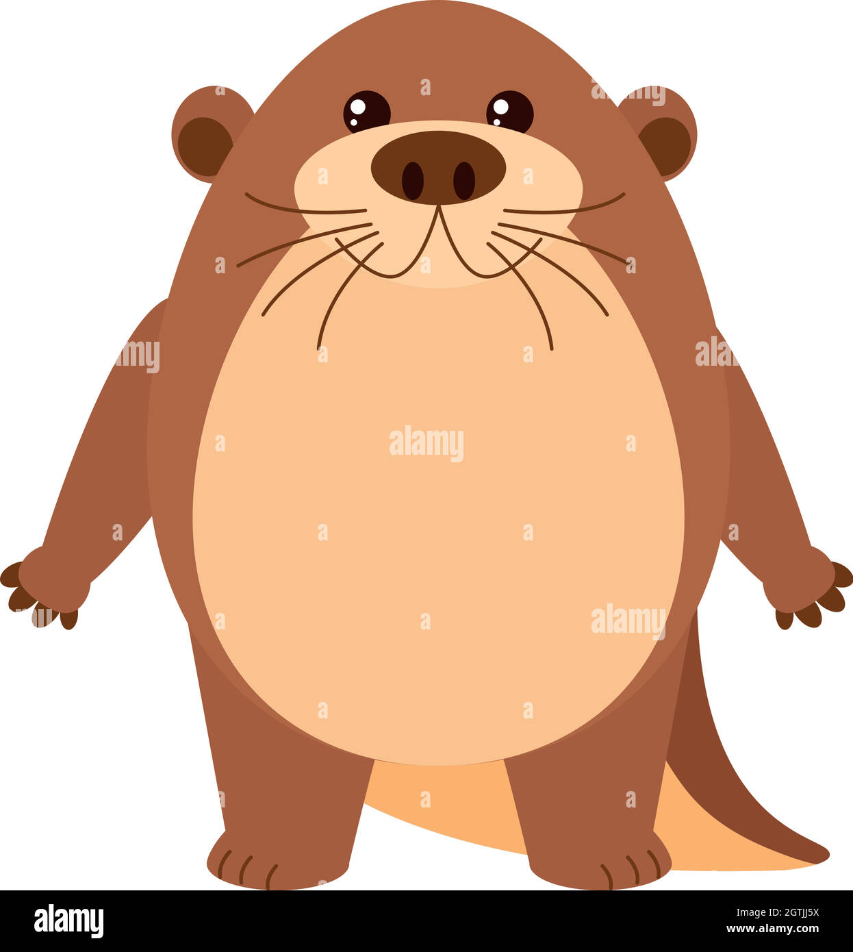 Fat beaver Stock Vector Images - Alamy