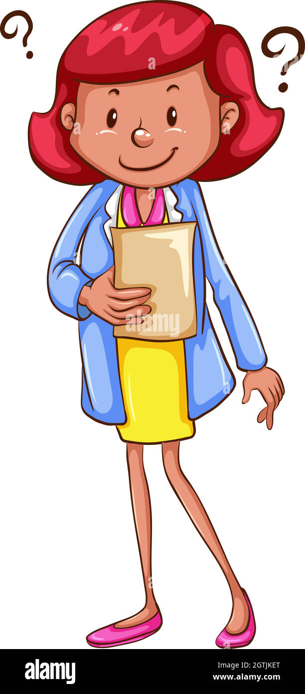 Smart woman lady Stock Vector Images - Alamy