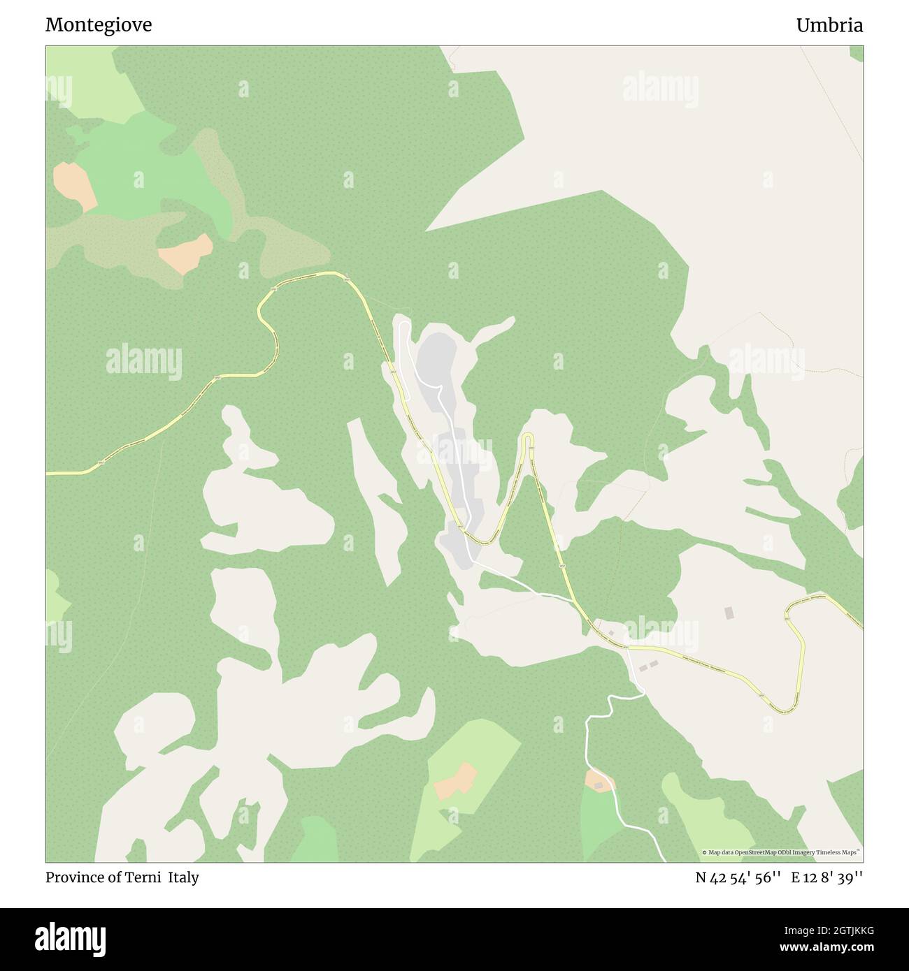 Quadrelli Terni Italy Map