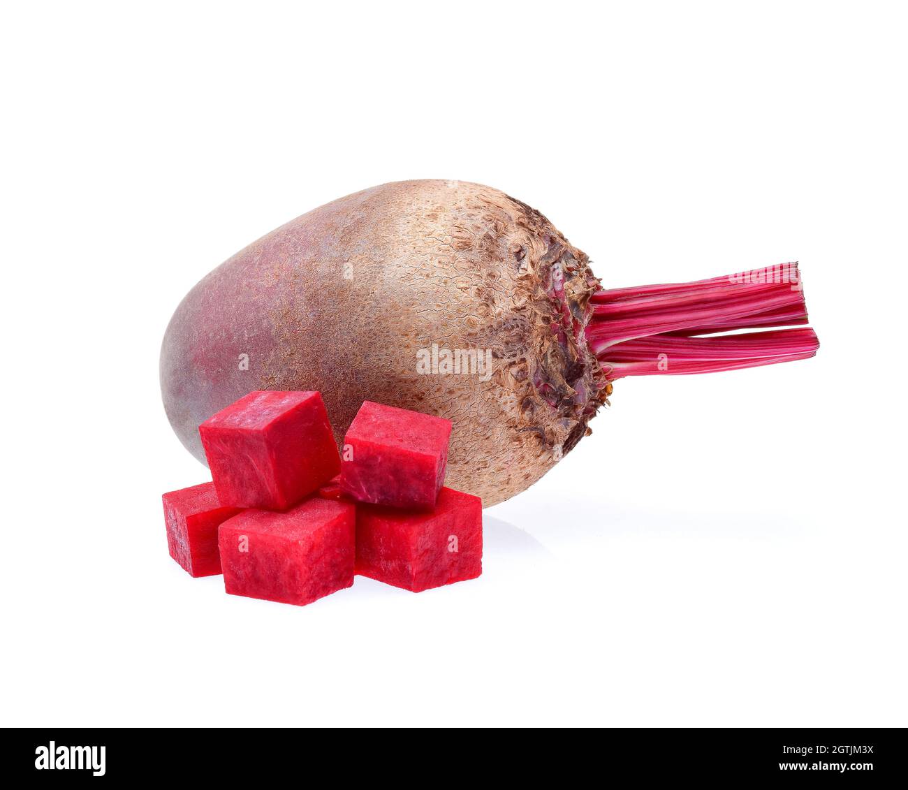 Common Beet Against White Background Stock Photo - Alamy