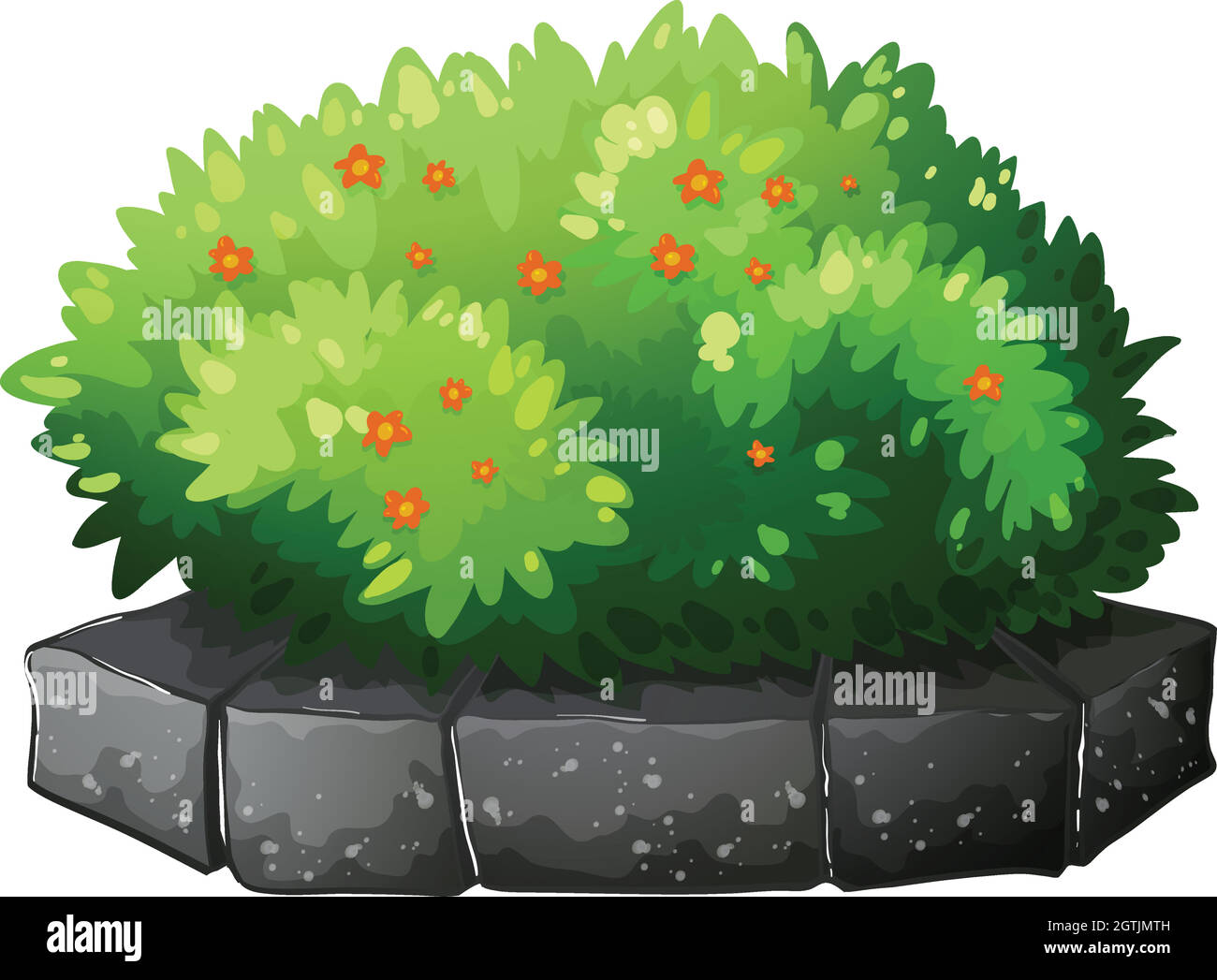 Gray stone pot Stock Vector Images - Alamy