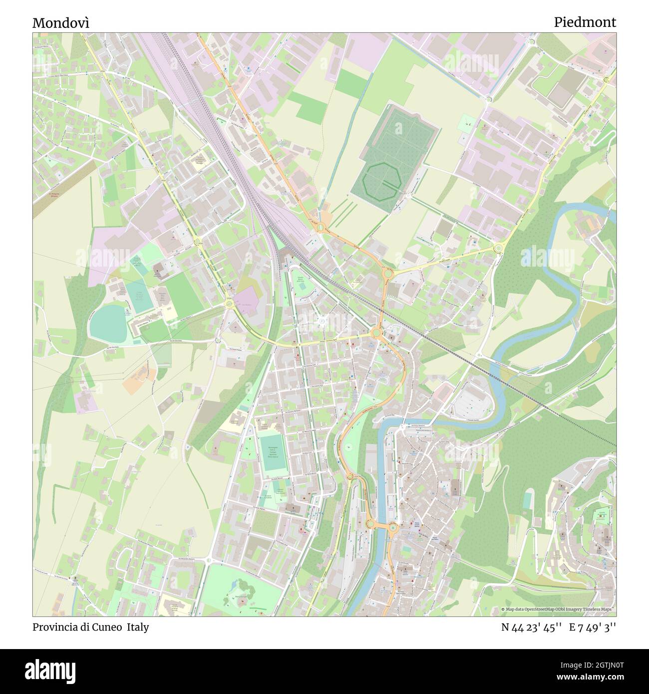 Mondovi map hi-res stock photography and images - Alamy