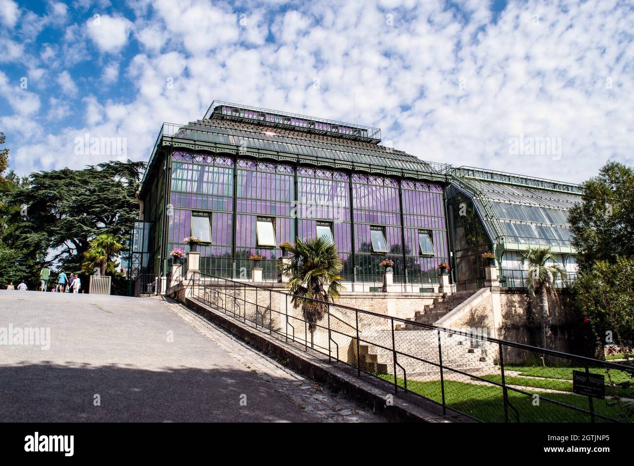Greenhouses of Botanical Gardens in Paris Stock Photo - Alamy