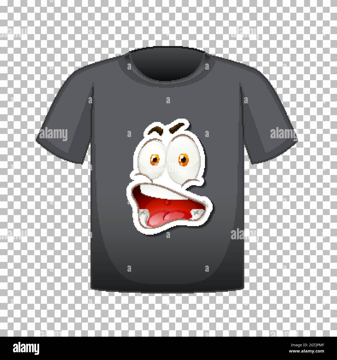 T-shirt design with graphic in front Stock Vector Image & Art - Alamy