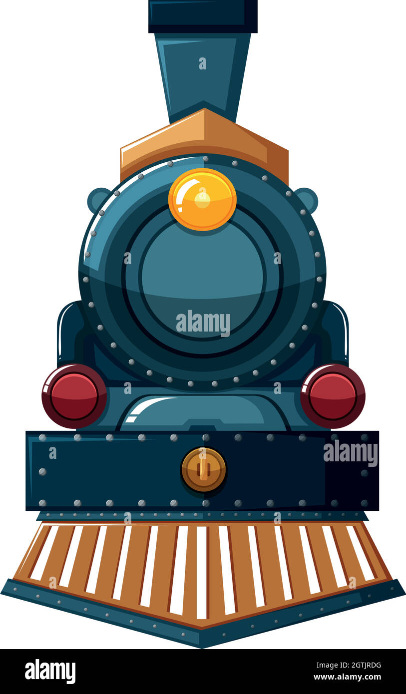 Isolated train on white Stock Vector Images - Alamy