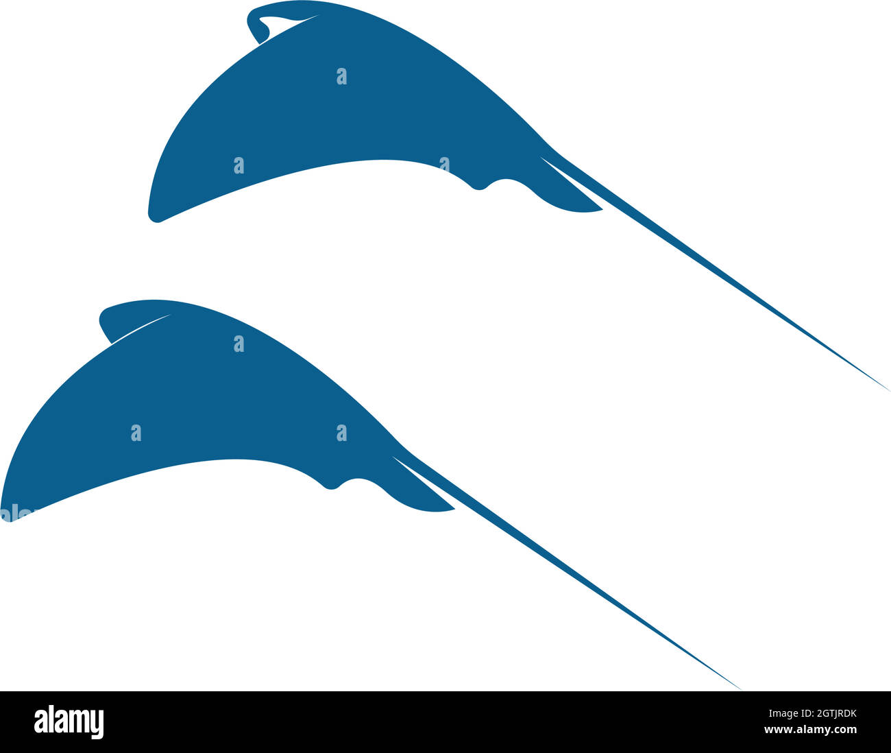 Stingray icon logo design concept template illustrtation Stock Vector ...