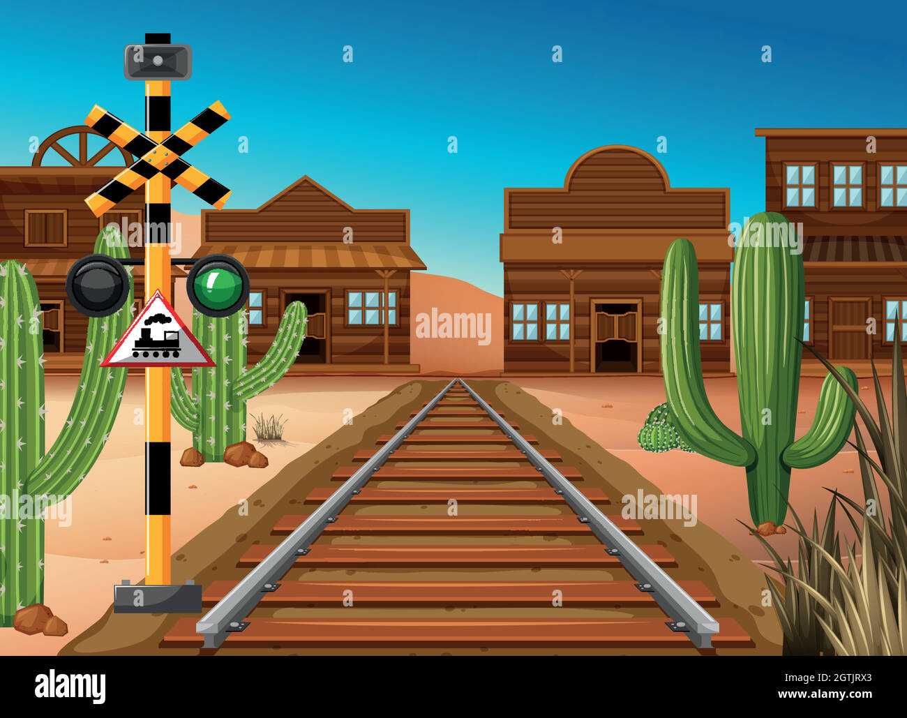 Trail through city Stock Vector Images - Alamy