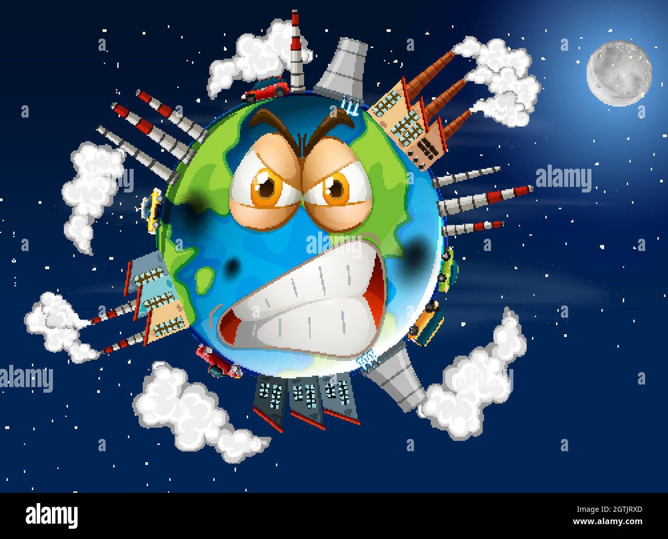 Poster design of global warming on earth Stock Vector Image & Art - Alamy