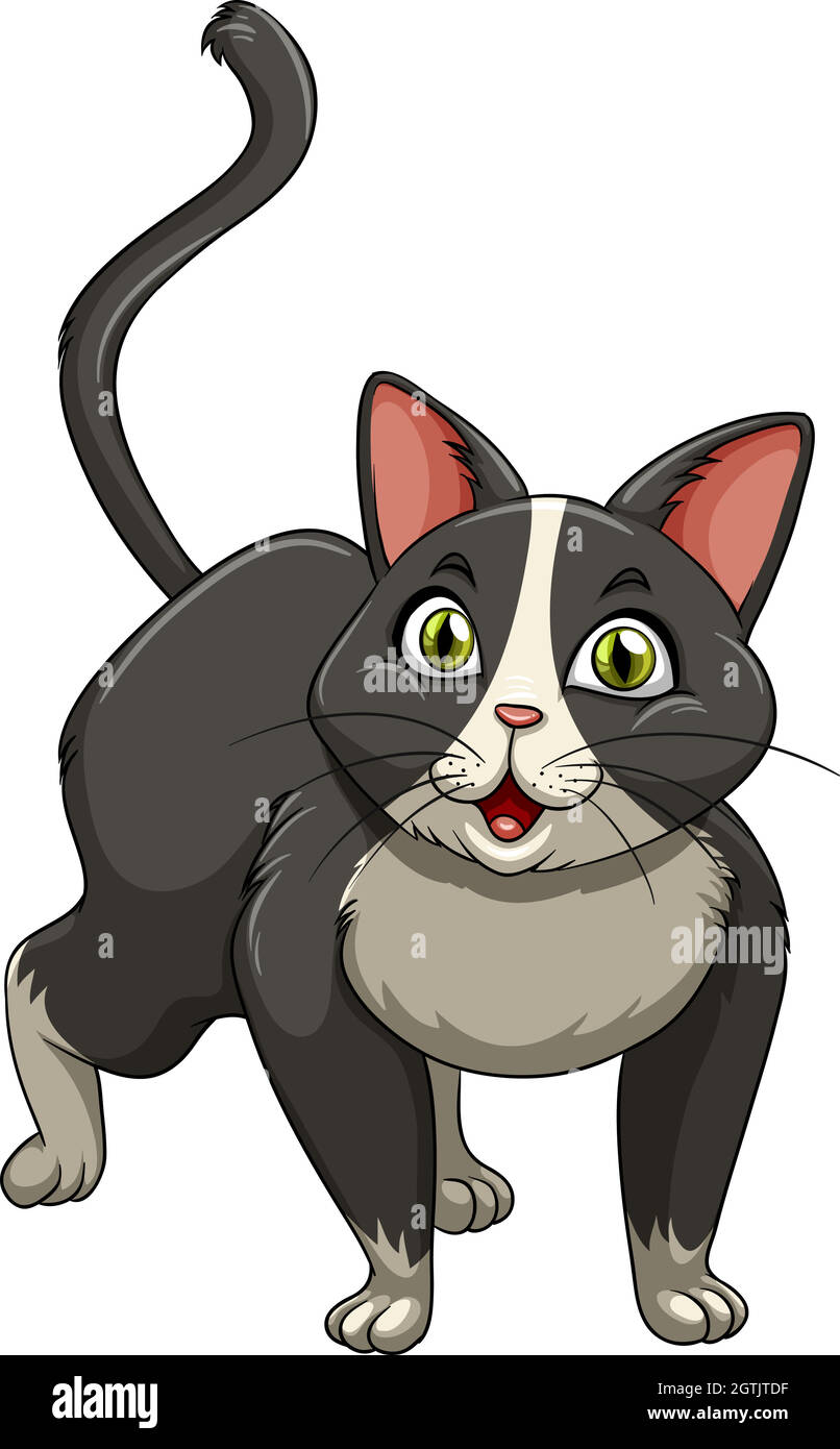 Cat tail up Stock Vector Images - Alamy