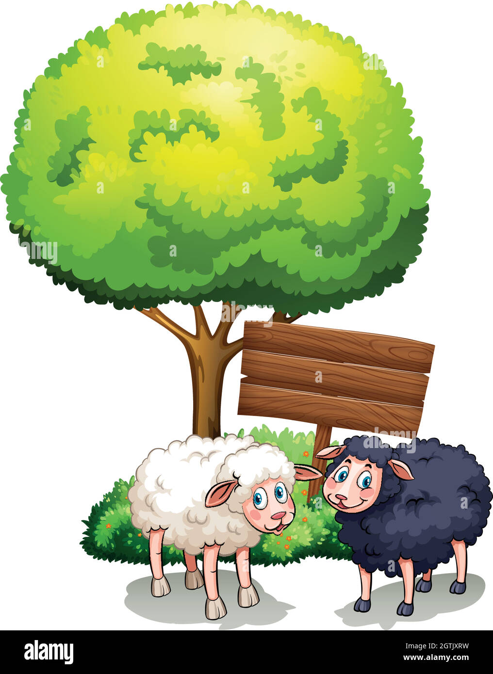 Tree drawing in black Stock Vector Images - Alamy