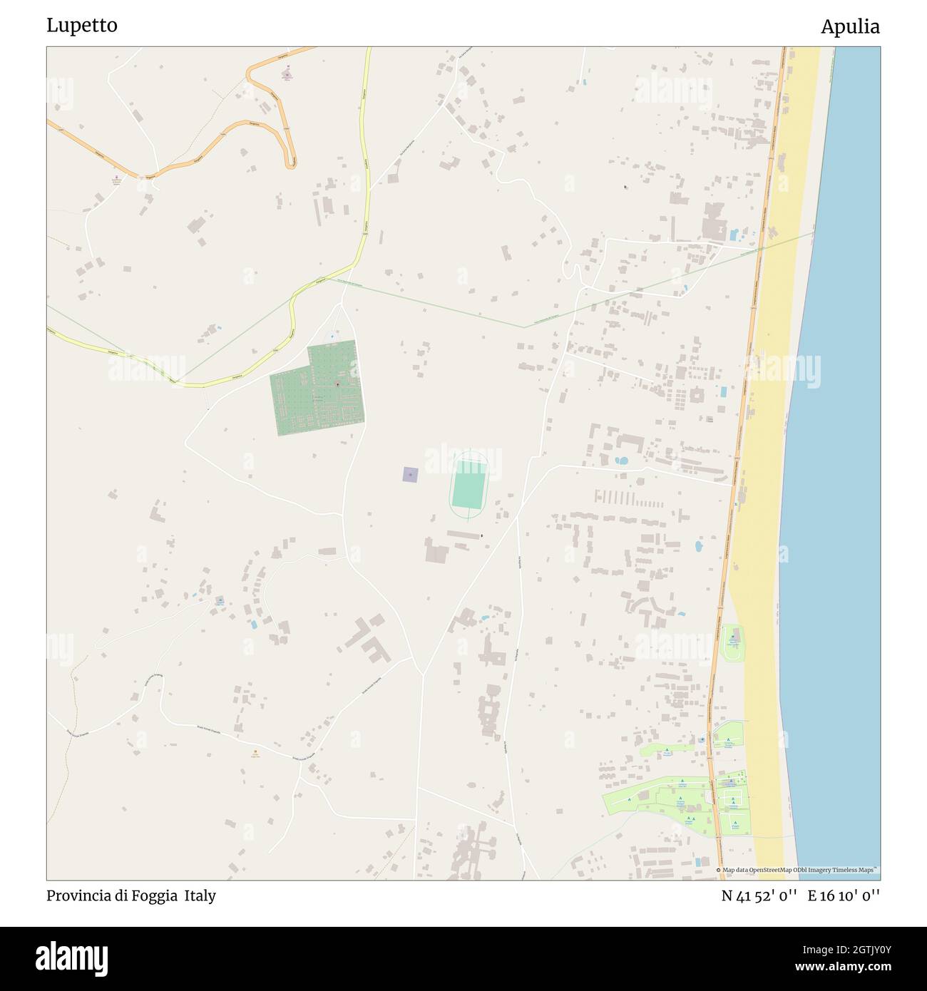 Map of foggia hi-res stock photography and images - Alamy