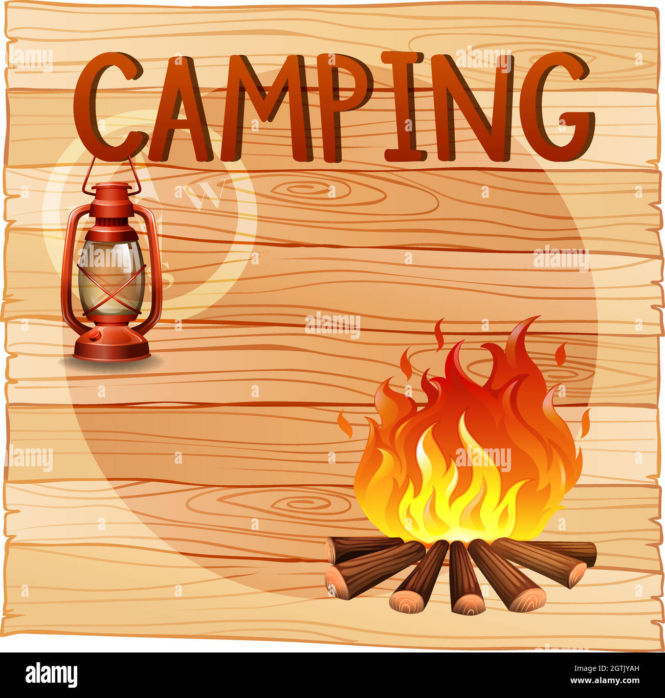 Banner design with camping theme Stock Vector Image & Art - Alamy