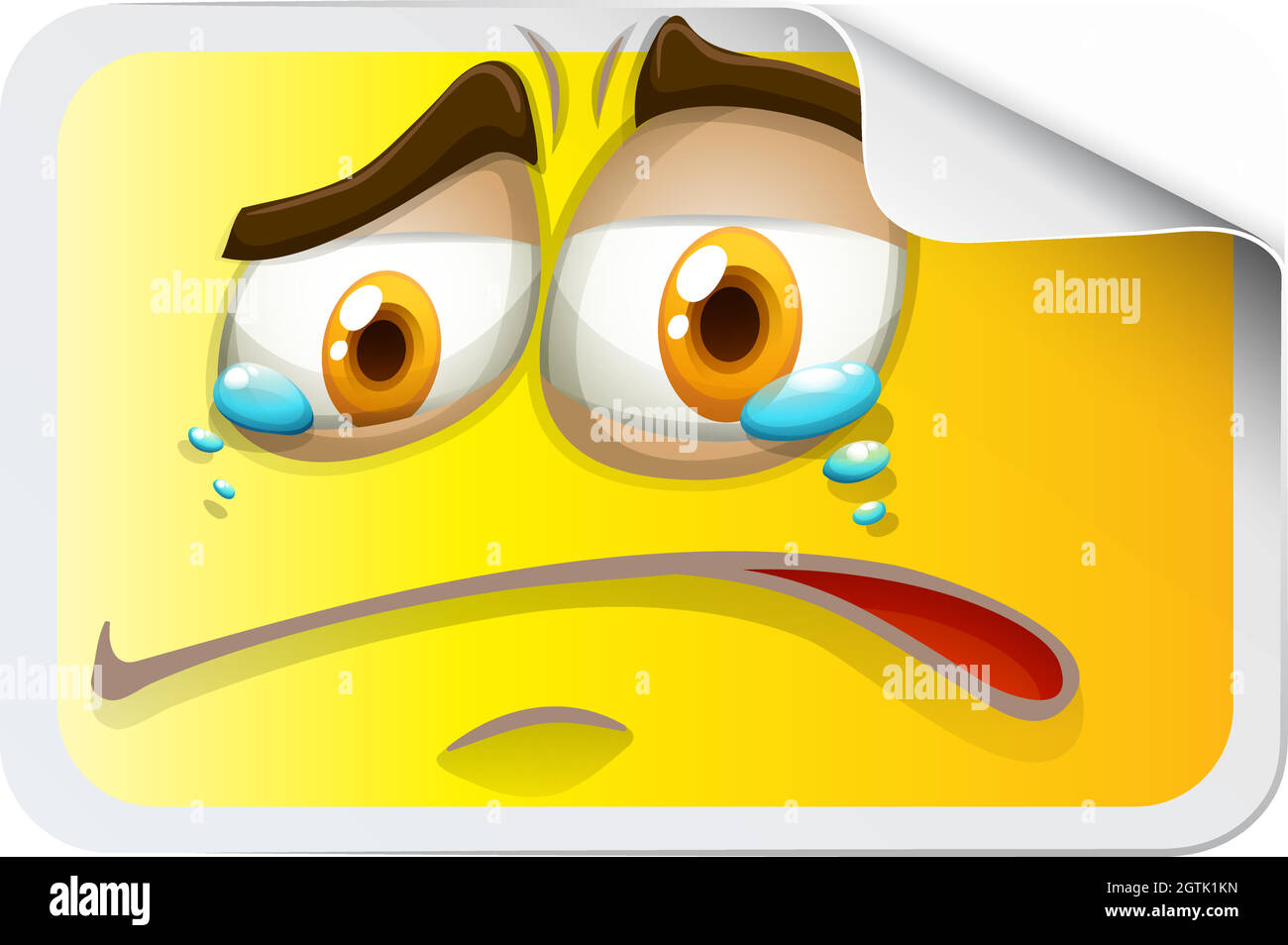 Emoticon crying hi-res stock photography and images - Alamy