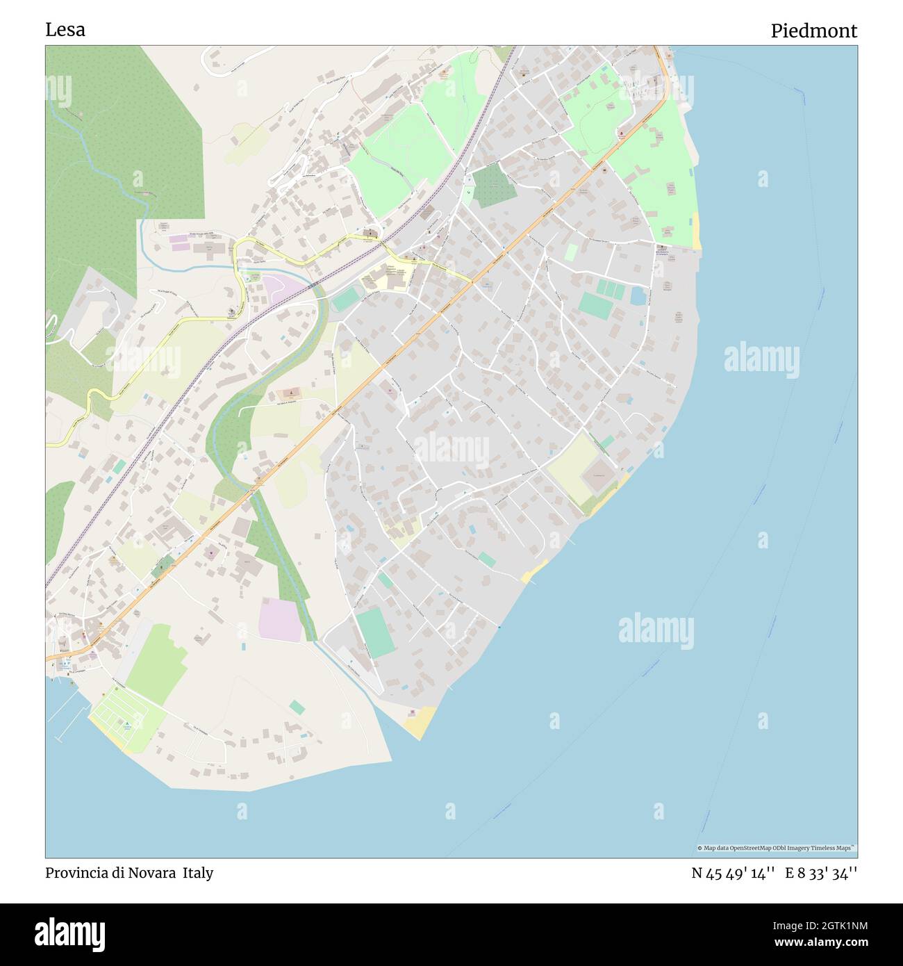 Lesa, Provincia di Novara, Italy, Piedmont, N 45 49' 14'', E 8 33' 34 ...