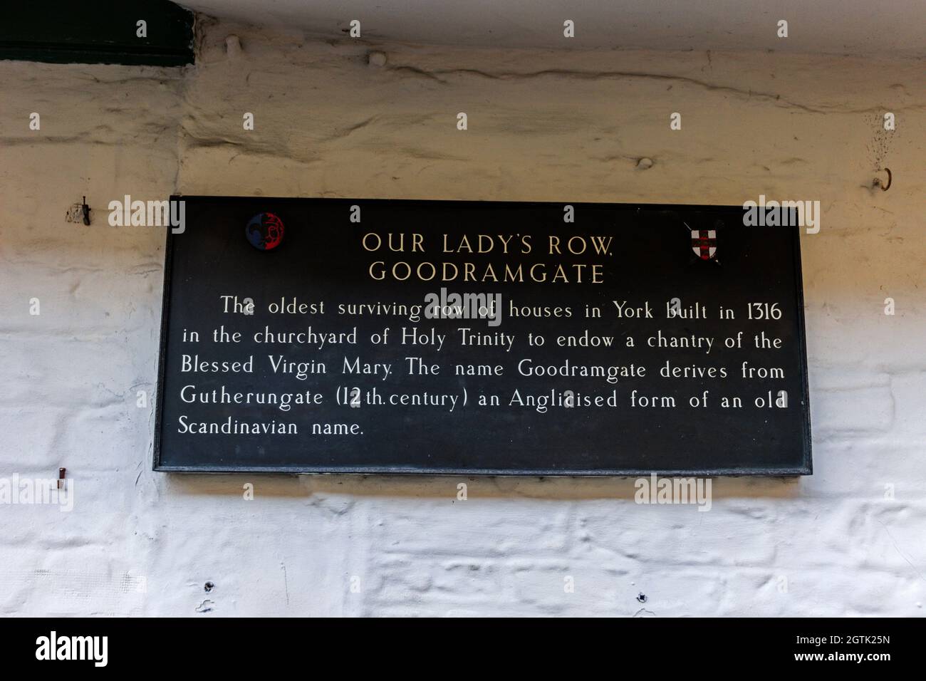 Our Lady's Row, Goodramgate, York Stock Photo - Alamy