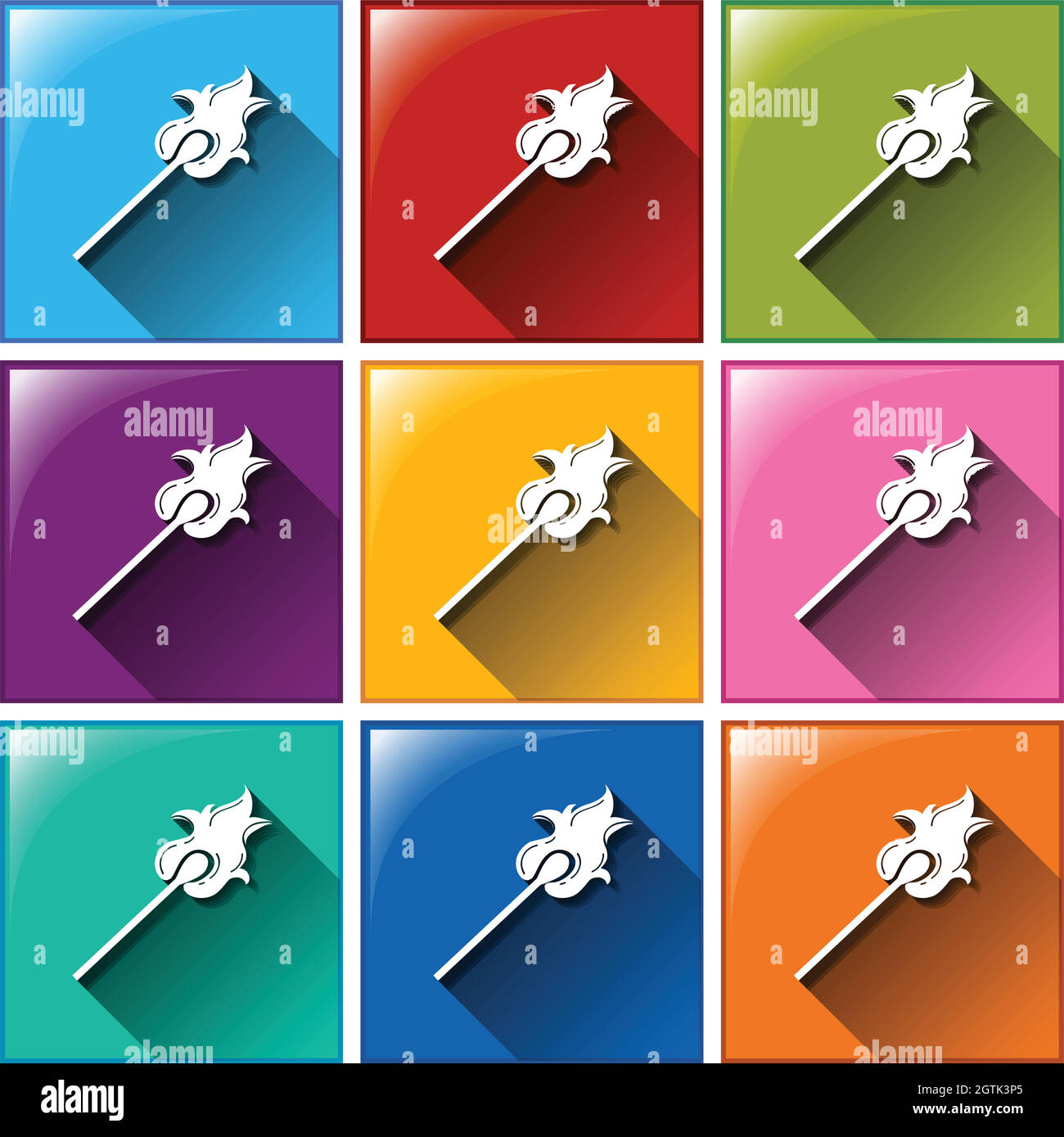 Fire stick background Stock Vector Images - Alamy