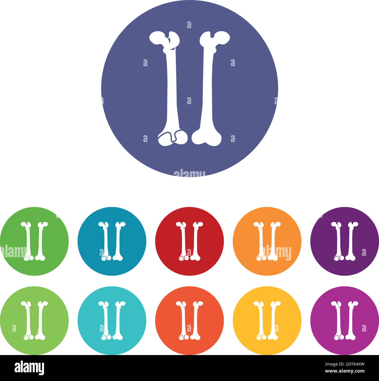 Bone set icons Stock Vector Image & Art - Alamy