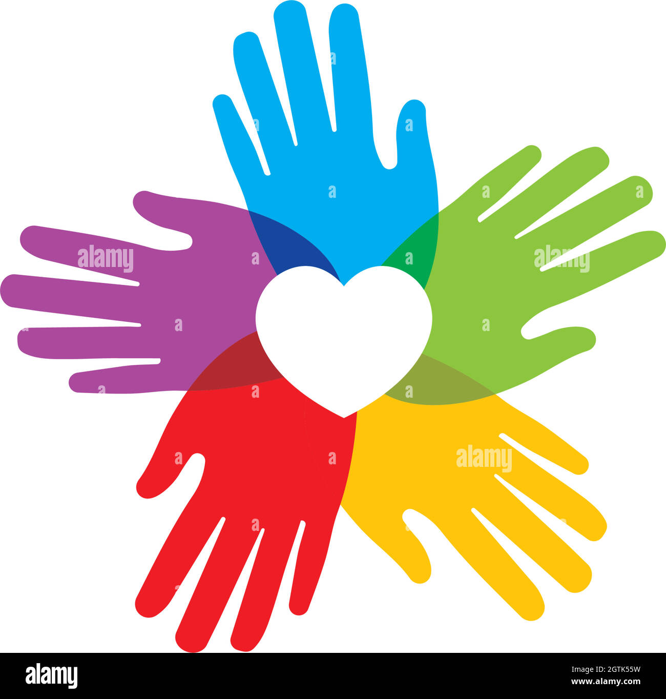 diversity Hand vector icon illustration design Stock Vector Image & Art ...