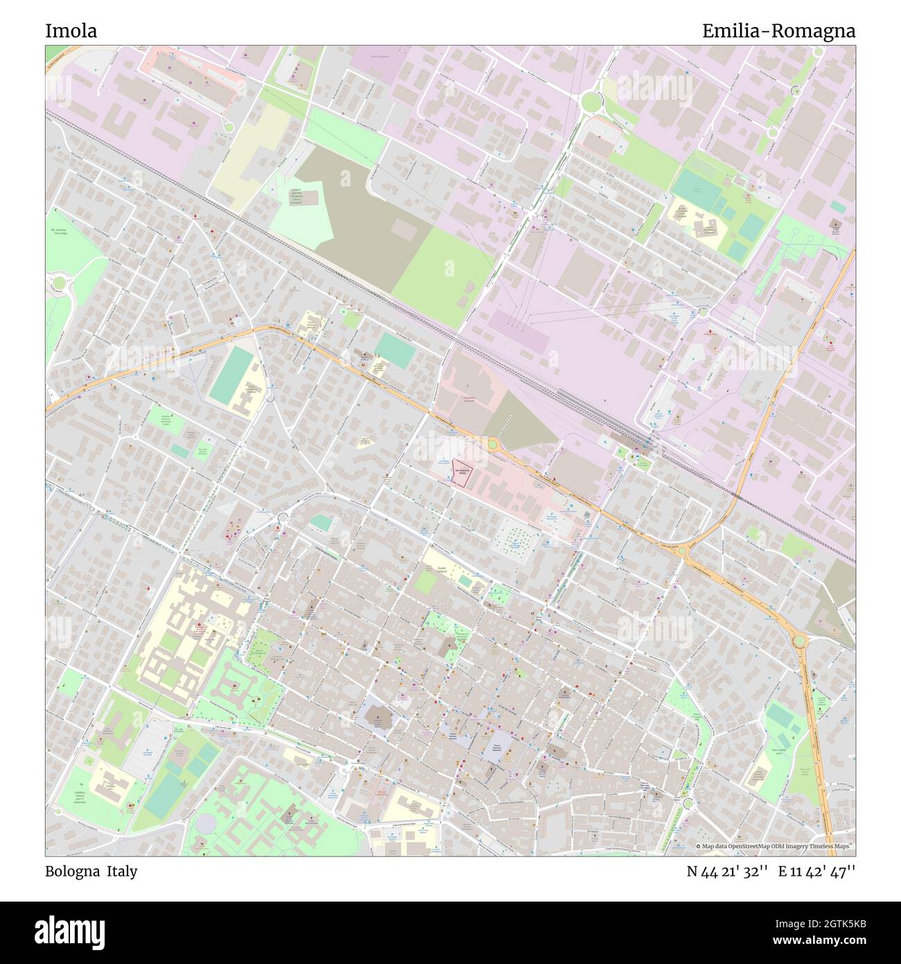 Map of imola Cut Out Stock Images & Pictures - Alamy
