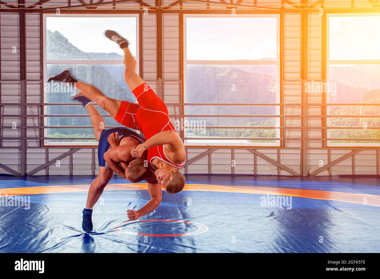 Wrestling and jumping hi-res stock photography and images - Alamy
