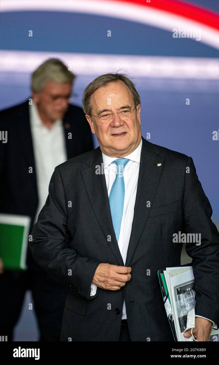 Berlin, Germany. 02nd Oct, 2021. Armin Laschet, CDU party leader ...