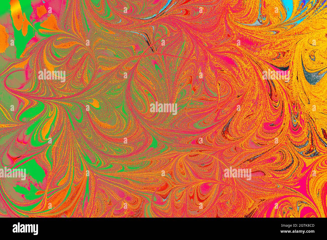 Illustration of a background with green, purple and orange colors in a ...