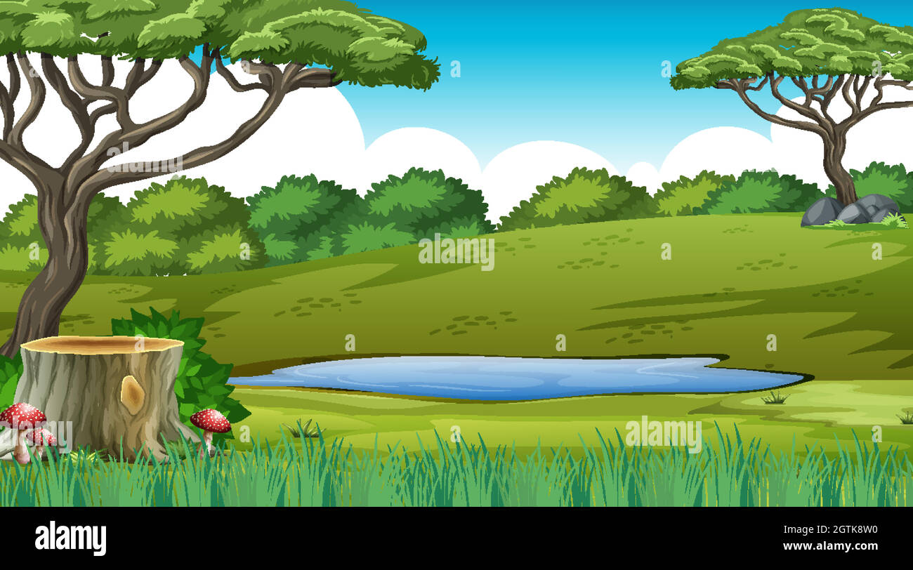 Nature outdoor forest background Stock Vector Image & Art - Alamy