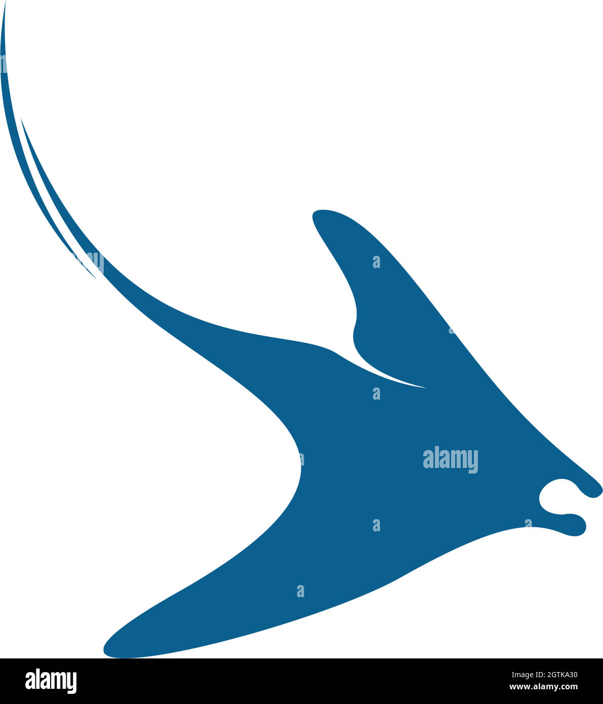 Stingray icon logo design concept template illustrtation Stock Vector ...