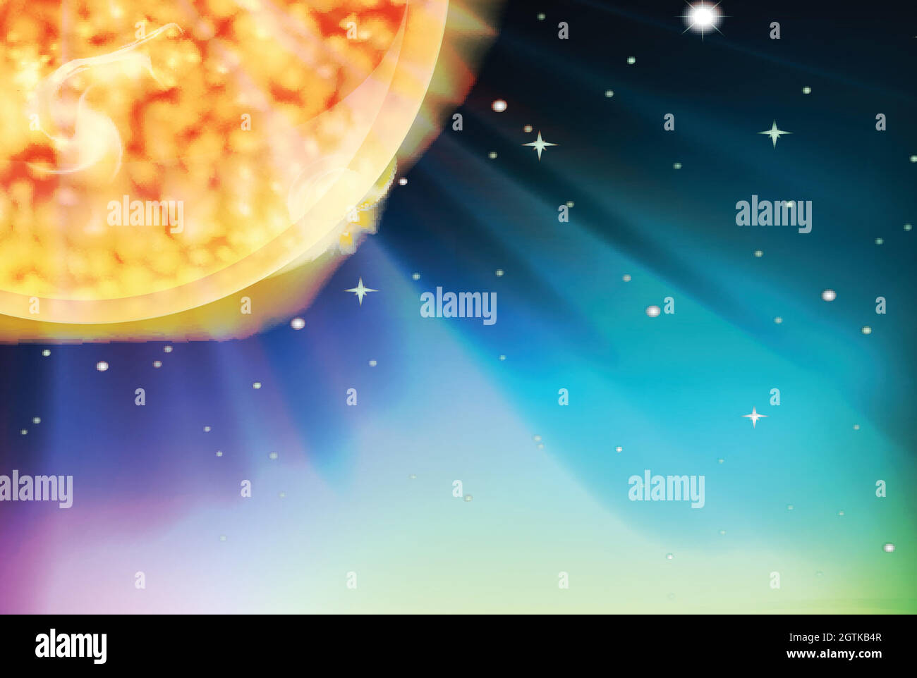 Sun space Stock Vector Images - Alamy