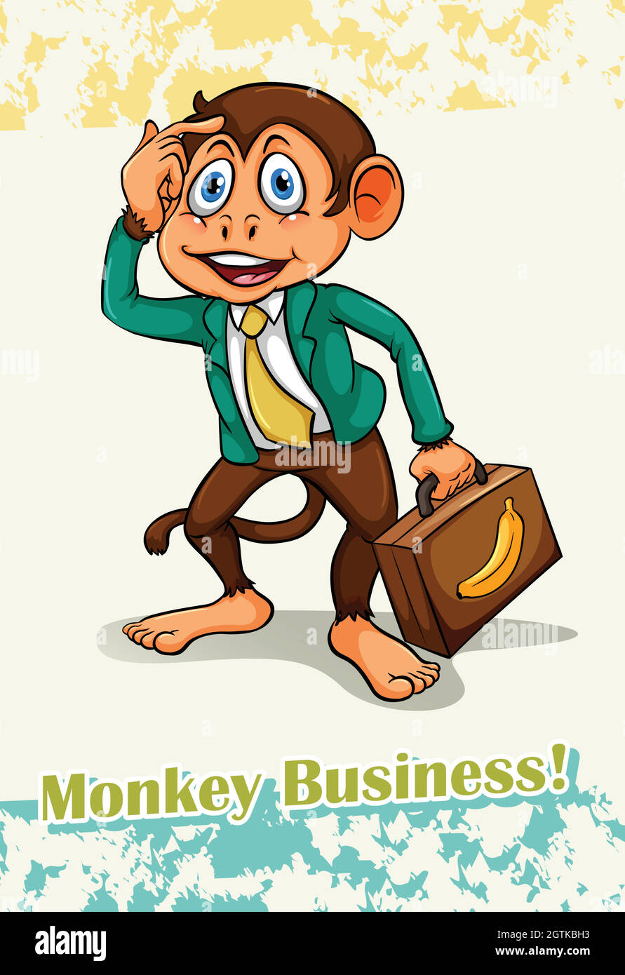 Monkey businessman hi-res stock photography and images - Alamy