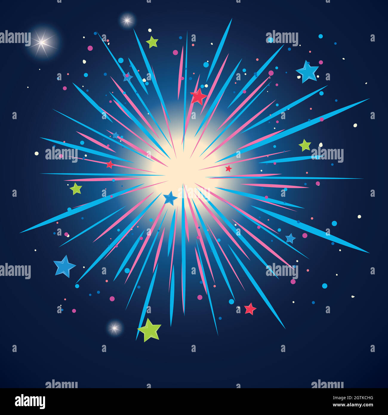 Firework at dark Stock Vector Images - Alamy