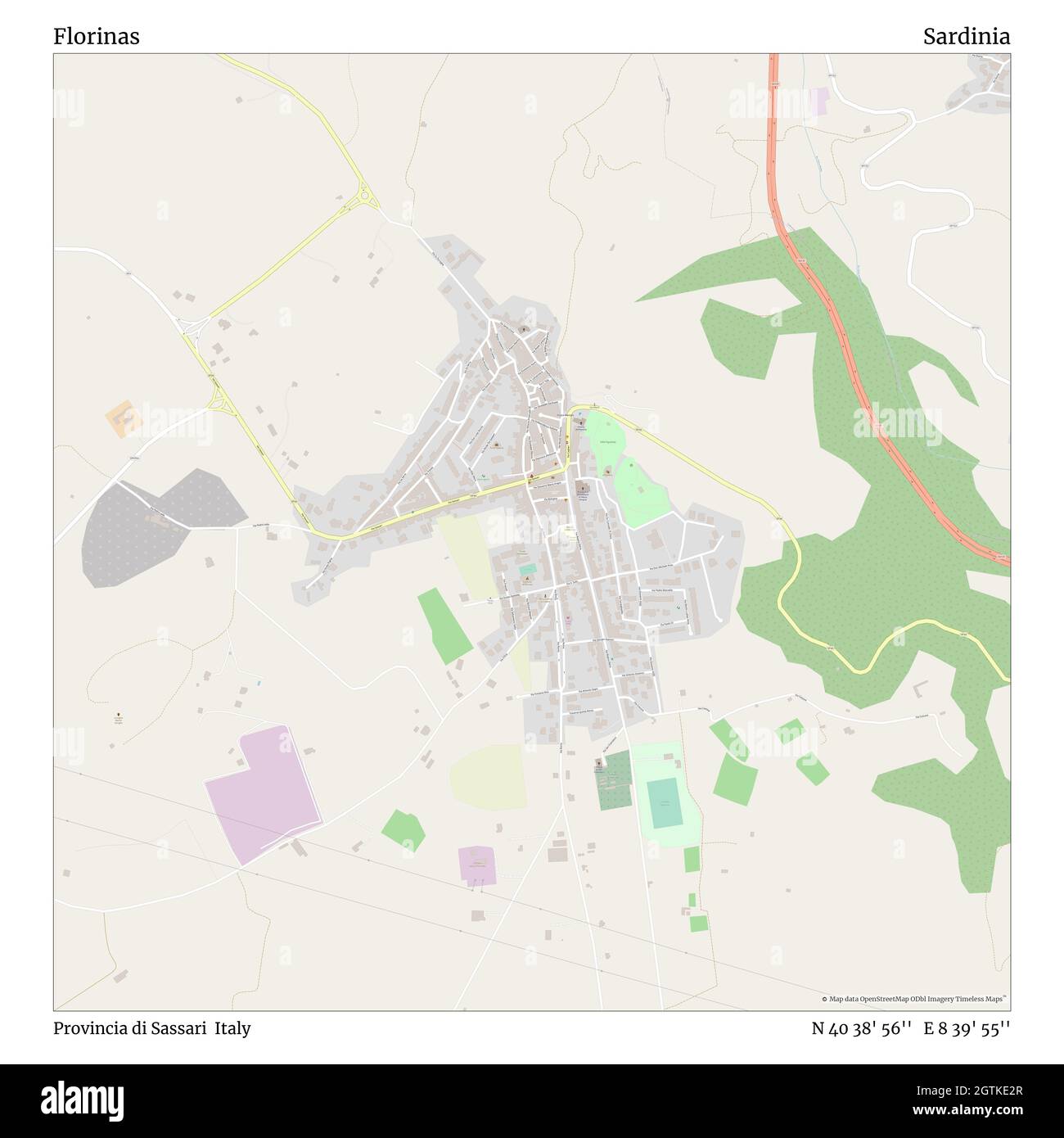 Map of sassari hi-res stock photography and images - Alamy